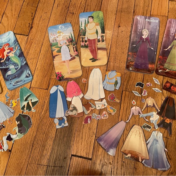 Disney | Toys | Big Lot Of Disney Princess Magnet Dolls | Poshmark